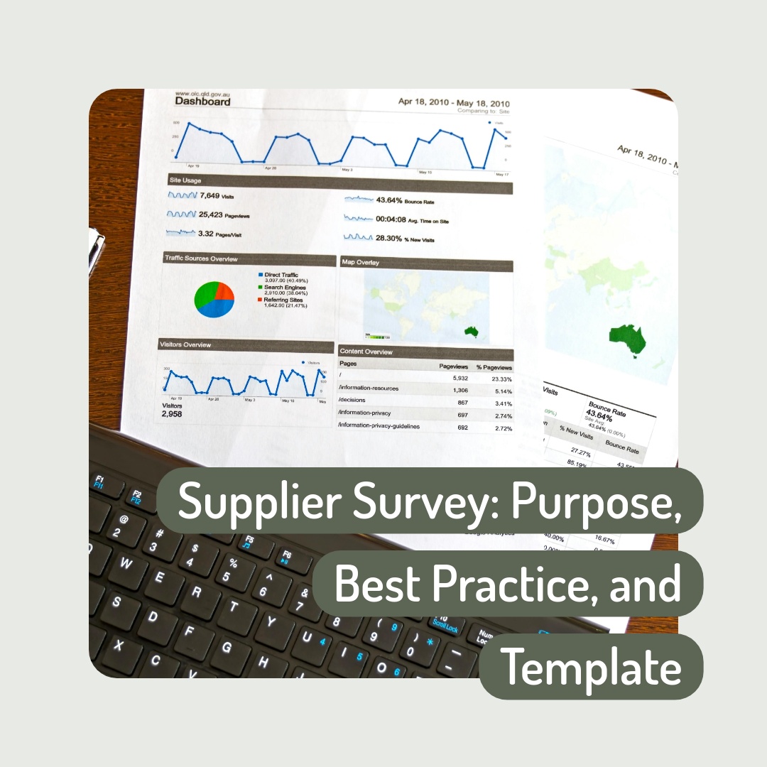 Supplier Survey: Purpose, Best Practice, and Template